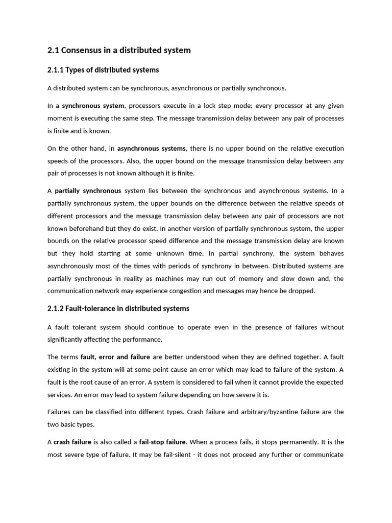 Consensus | PDF | Algorithms | Computer Science