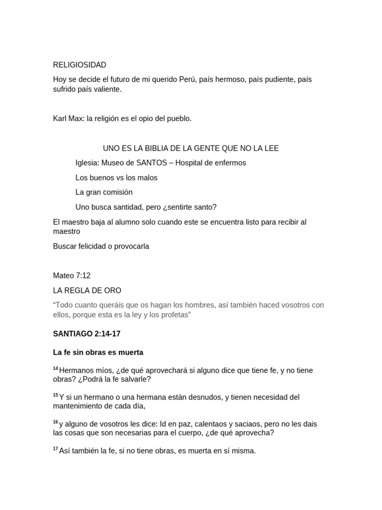RELIGIOSIDAD | PDF