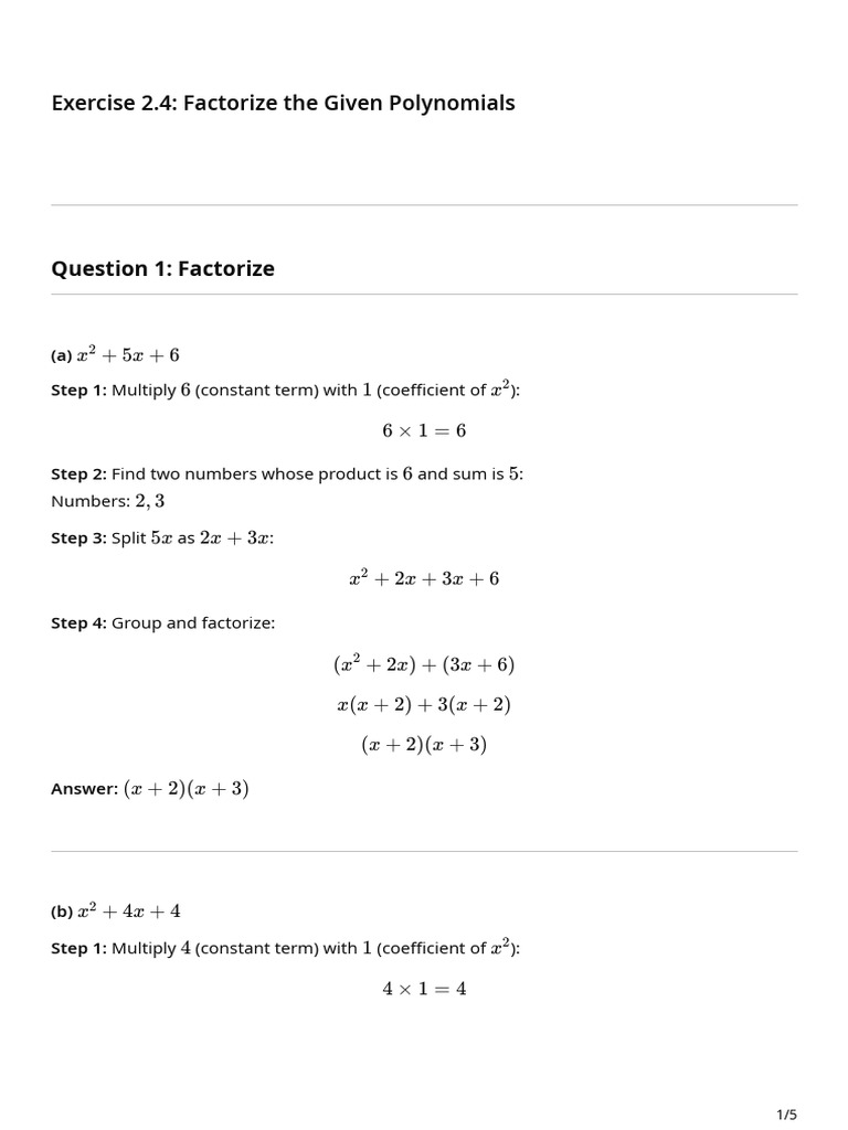 Excercise 2 4 Pdf Applied Mathematics Algorithms