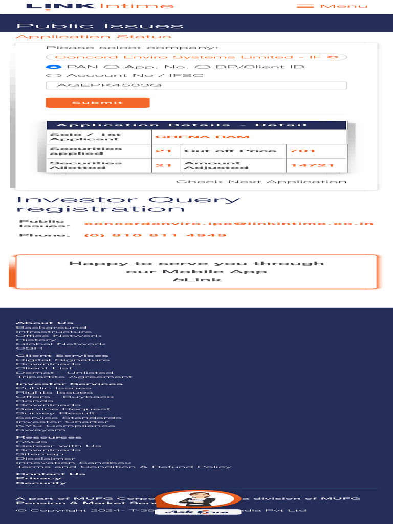 Link Intime India PVT LTD | PDF
