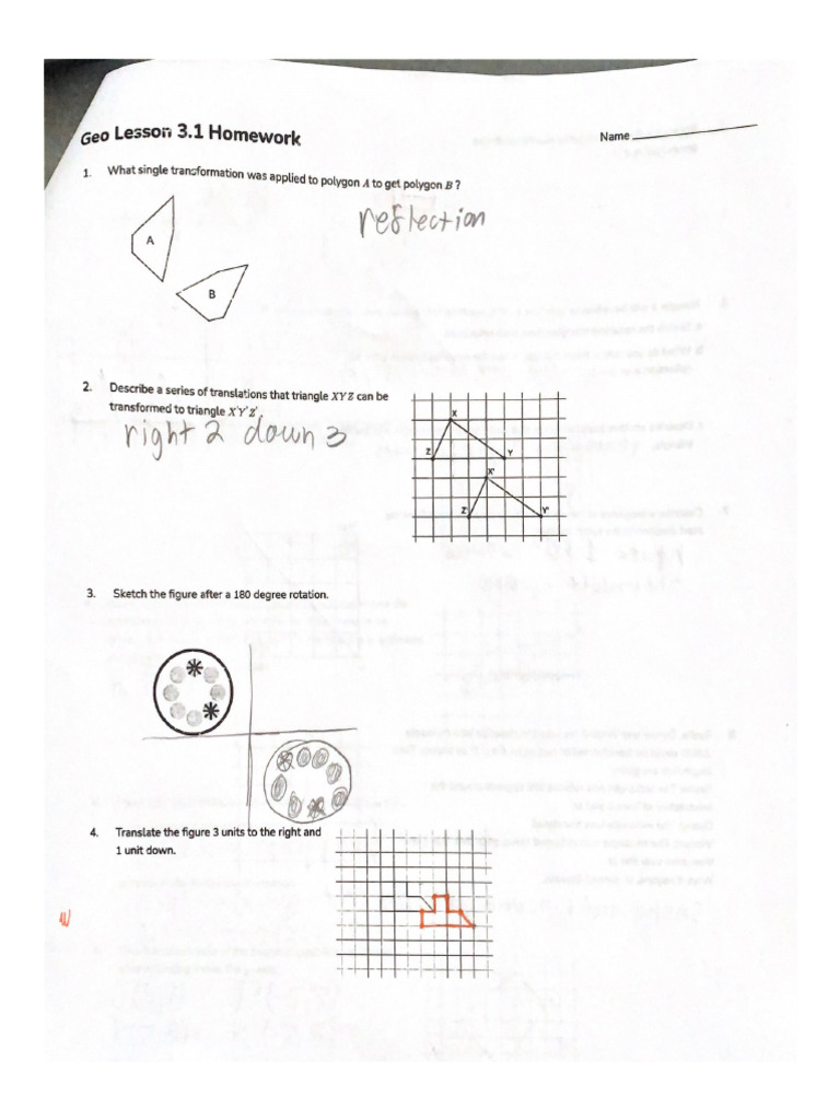 Geo Lesson 3.1 Homework | PDF