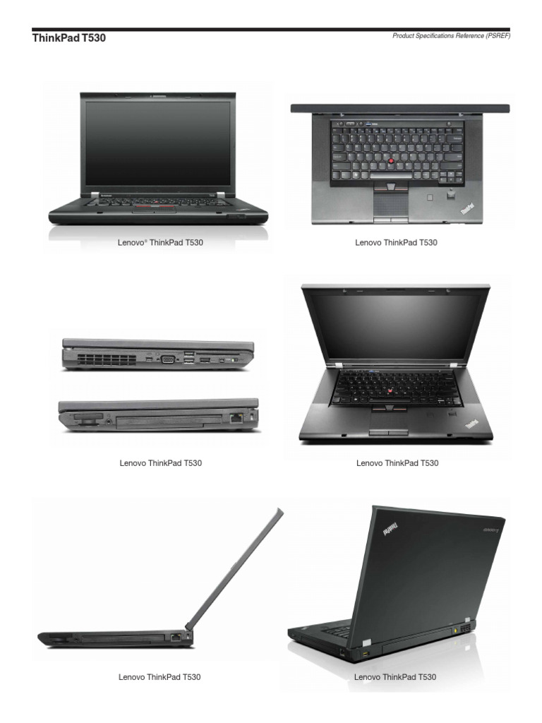 ThinkPad T530 We | PDF | Computer Monitor | Solid State Drive