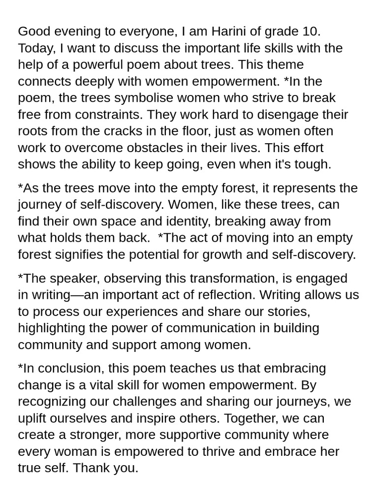 Speech English Harini | PDF