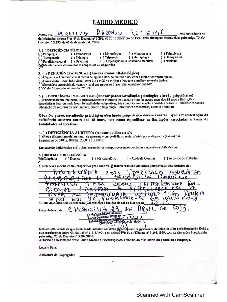 10 Laudo Médico | PDF