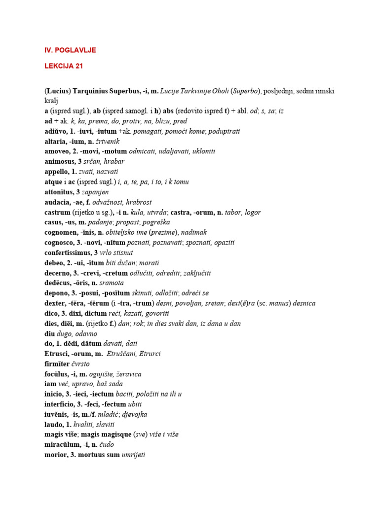 Lekcija 21 Vokabular | PDF