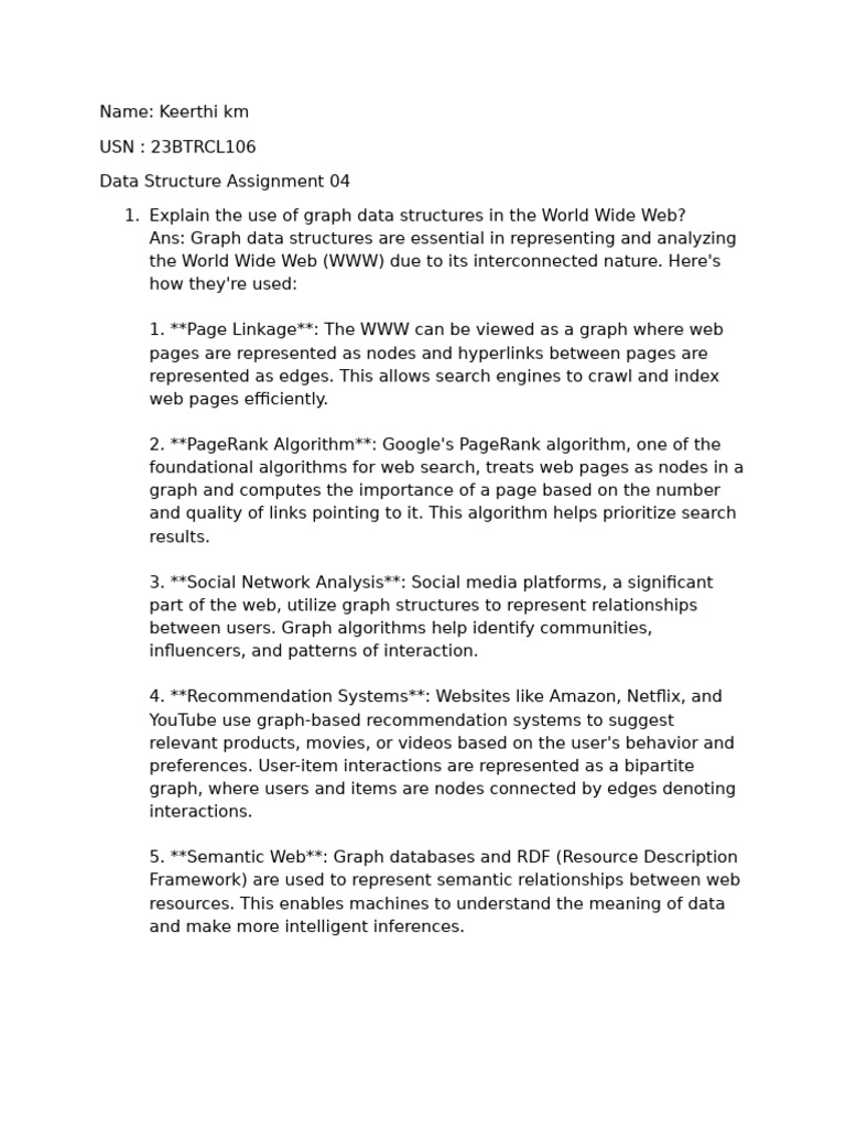 data structure assignment 04 | PDF