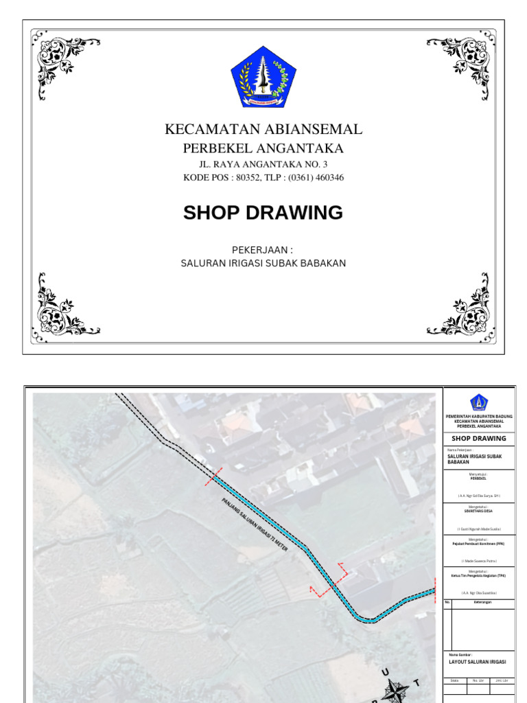 Saluran Irigasi Subak Babakan I | PDF