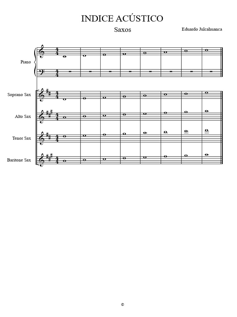 Indices Acusticos Saxo | PDF