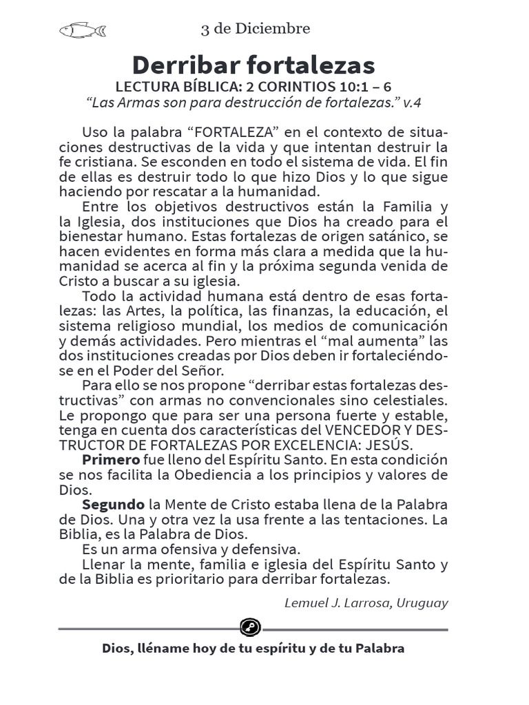 Derribar Fortalezas | PDF