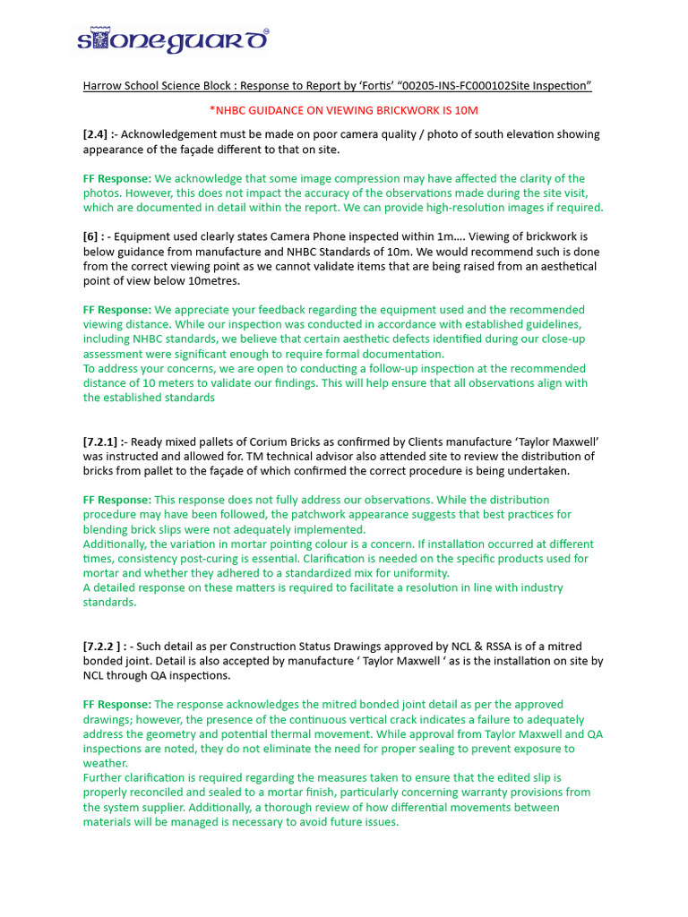 Harrow School Science Block Report Response | PDF | Brick | Masonry
