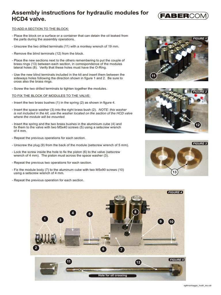 HCD4 Valve Hydraulic Module Assembly Guide | PDF | Mechanical Engineering