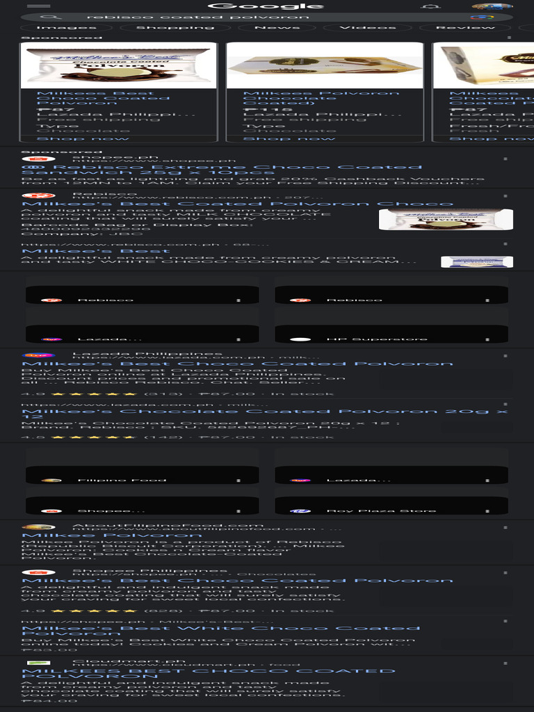 Rebisco Coated Polvoron - Google Search | PDF | Snack Food | Foods