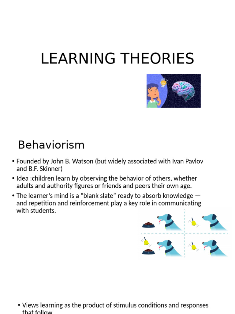 Overview of Learning Theories | PDF | Learning Theory (Education ...