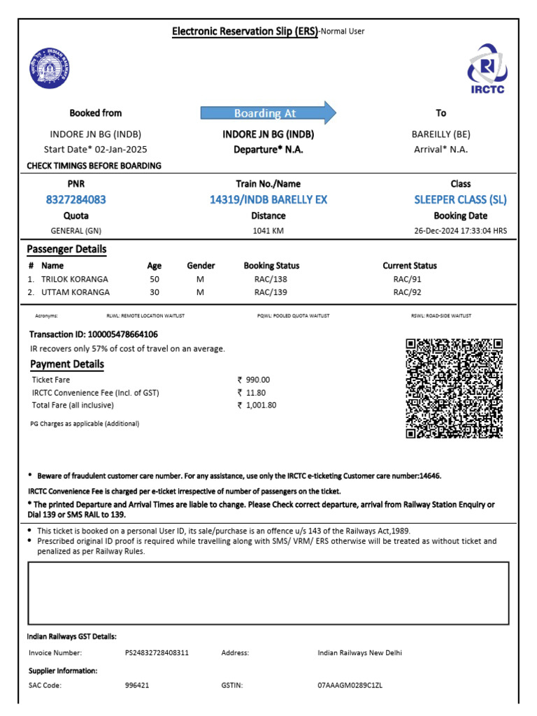 train ticket | PDF | Identity Document | Payments