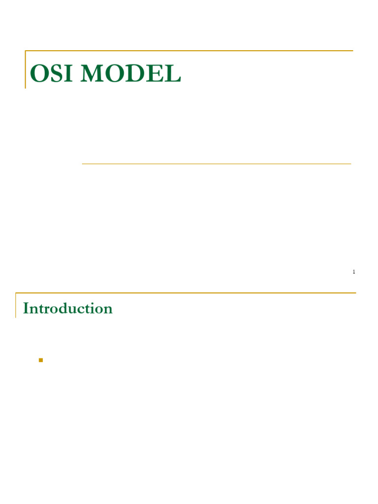 OSI Reference Model | PDF | Osi Model | Computer Network