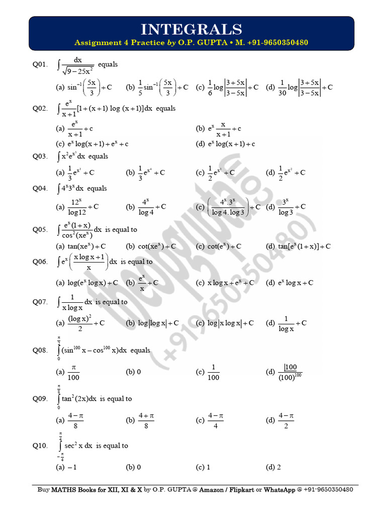 A4P Integrals | PDF