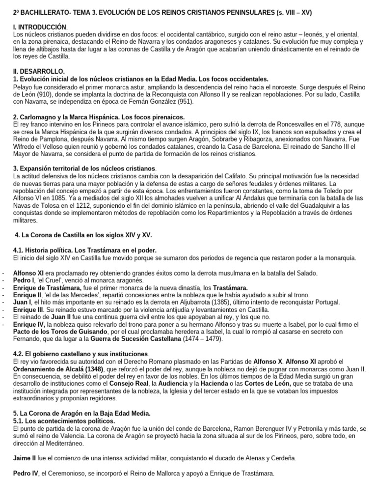 Resumen TEMA 3. 2 2 Bach | PDF