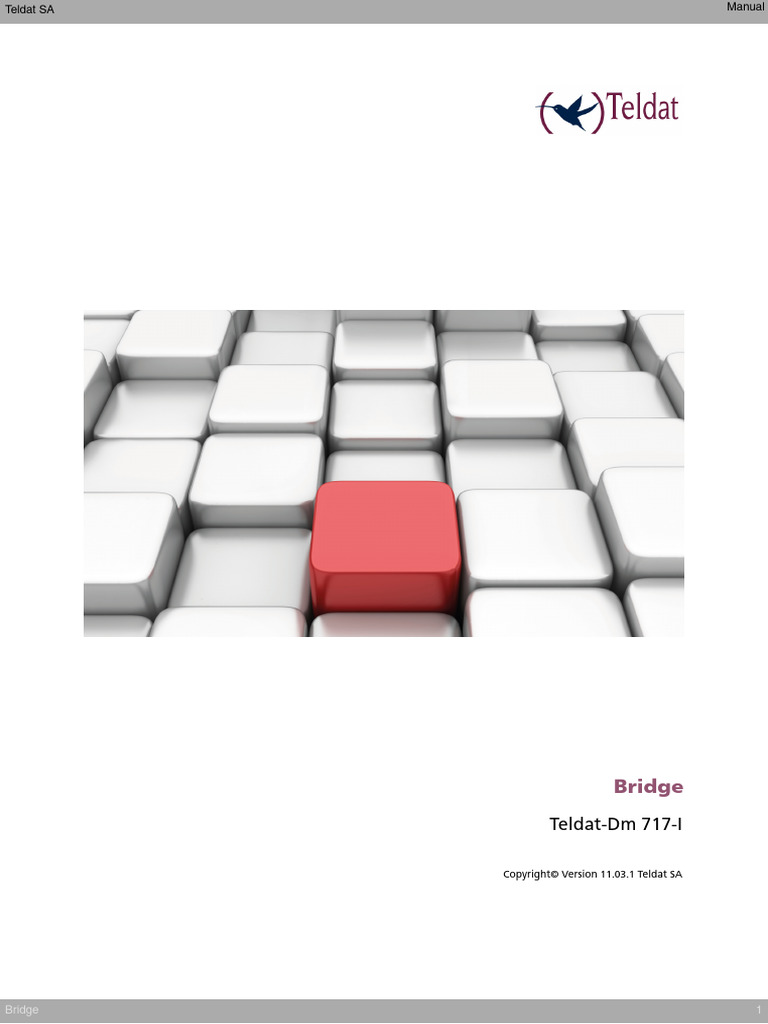 Teldat Dm717-I Bridge2 | PDF | Computer Network | Network Topology