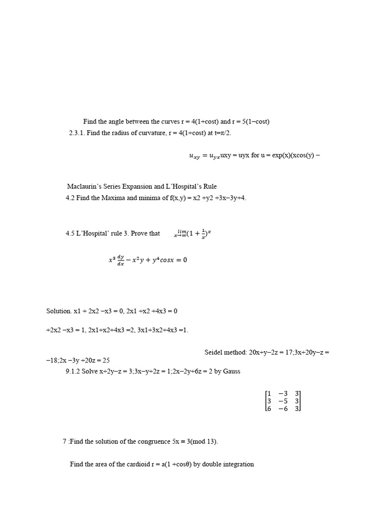 Updated List of Programs | PDF | Eigenvalues And Eigenvectors | Geometry