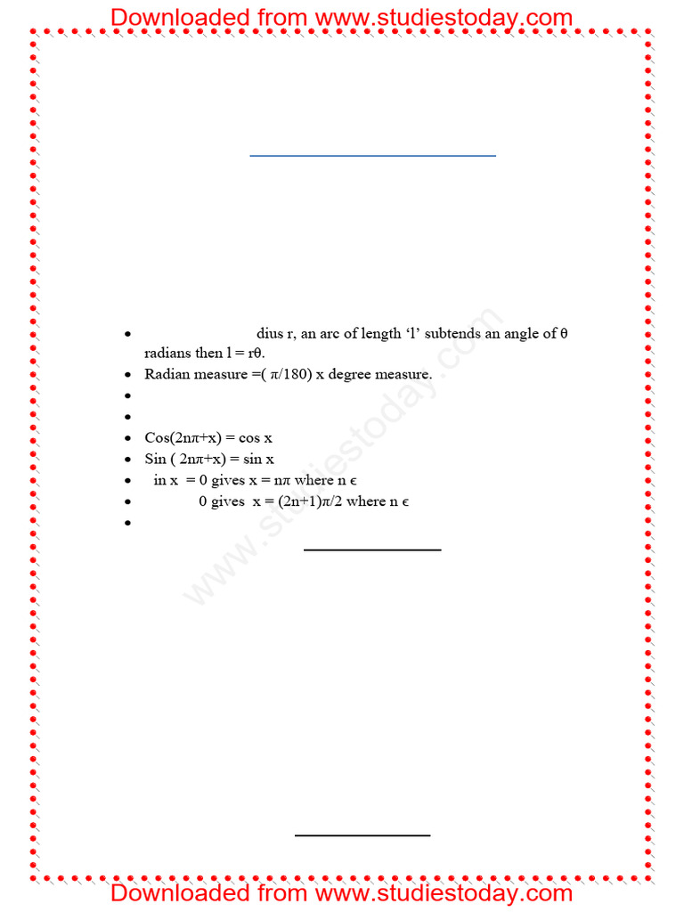 Trigonometric Functions Pdf Trigonometric Functions Mathematics