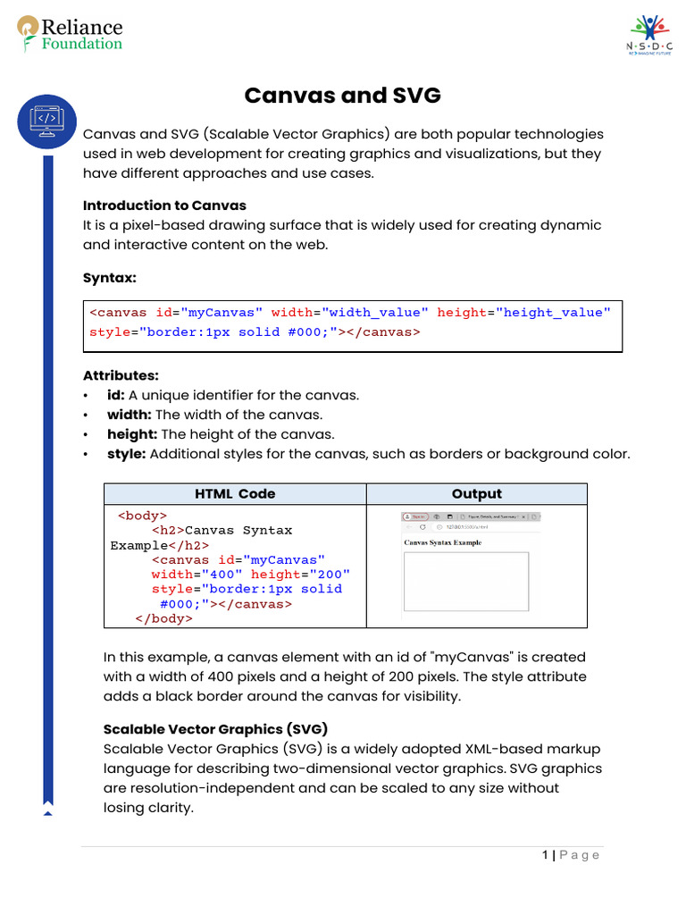 SVG_and_Canvas | PDF