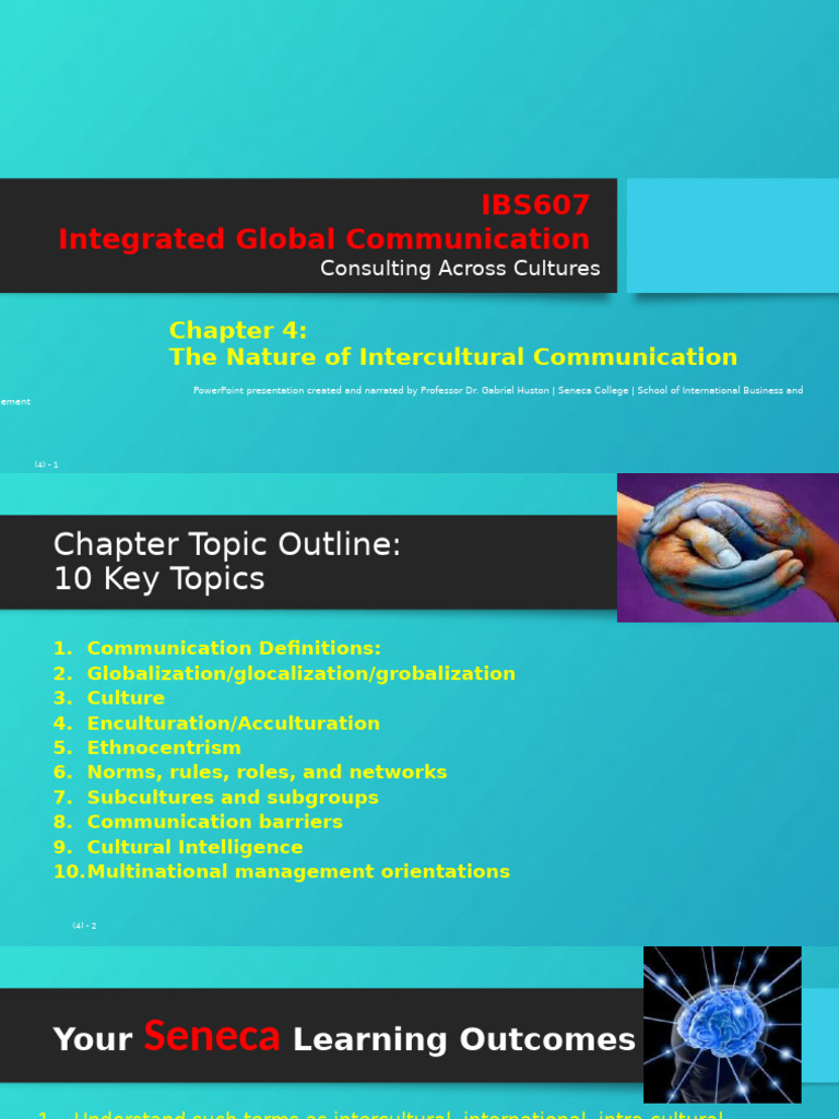 IBS607 Chapter 4 The Nature of Intercultural Communication | PDF ...