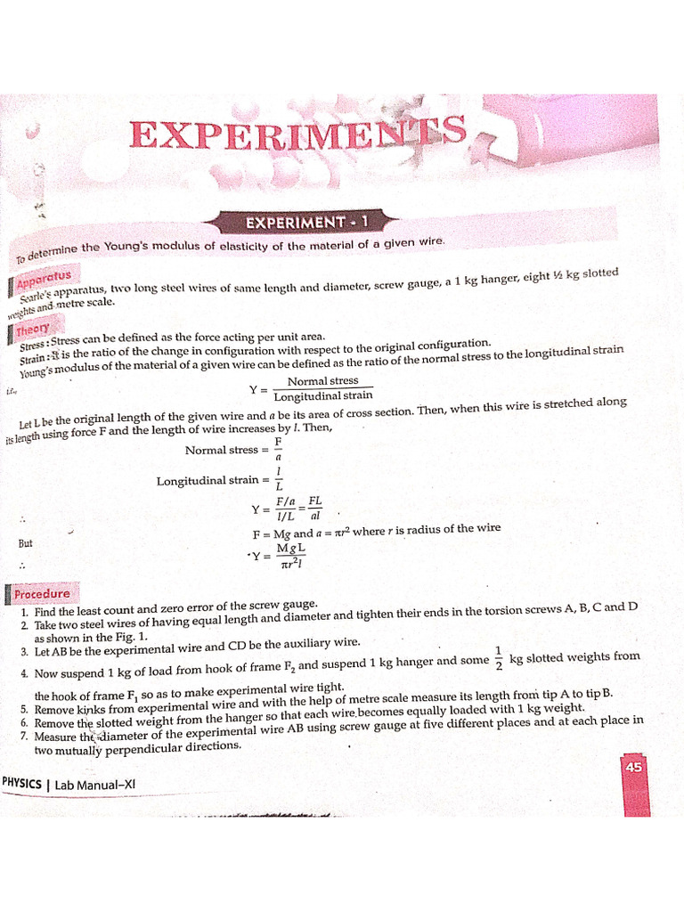 Section b Experiment | PDF
