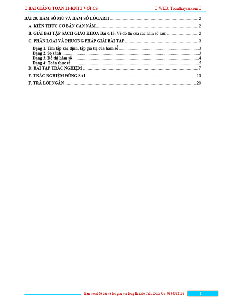 Đề bài_Toán 11_KNTT | PDF