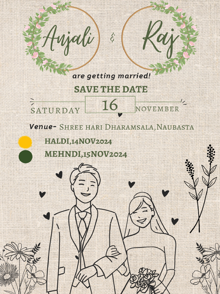 Anjali's Wedding Card | PDF
