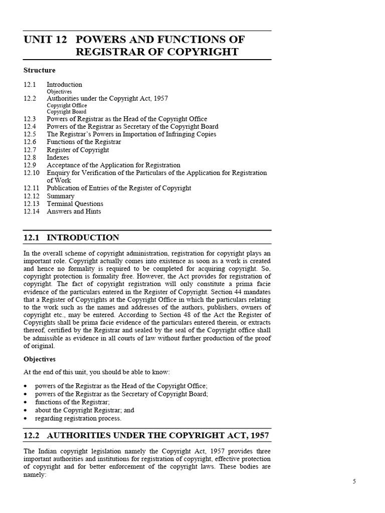 Unit-12 | PDF | Copyright | Trademark