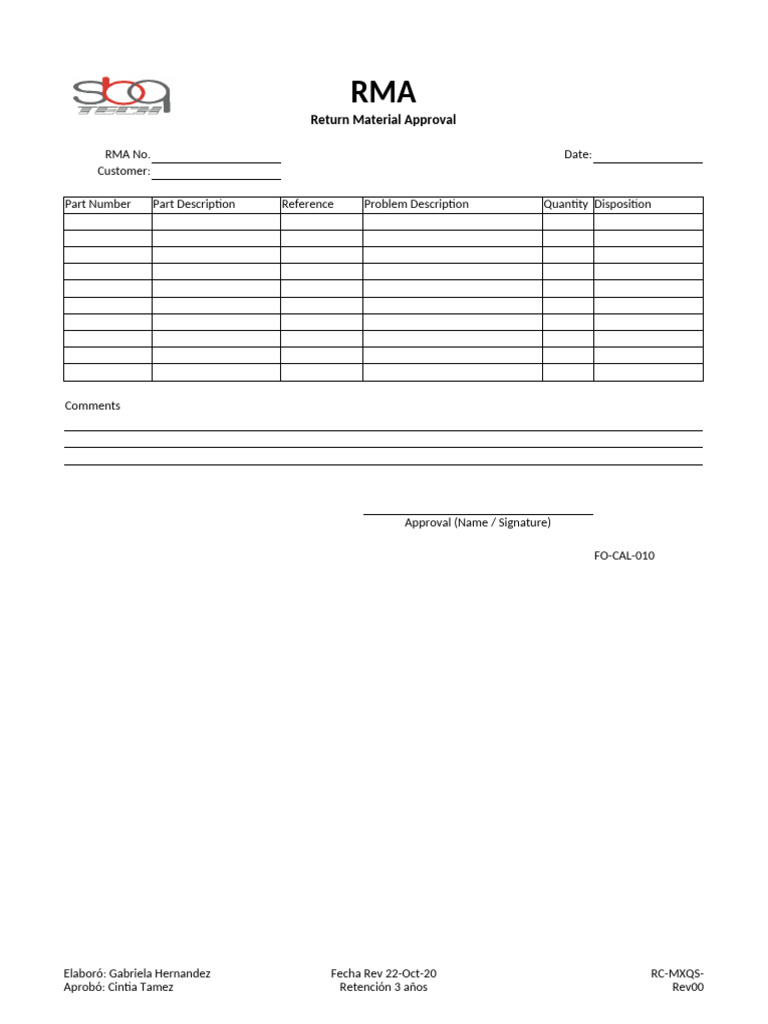 Return Merchandise Authorization (RMA) | PDF