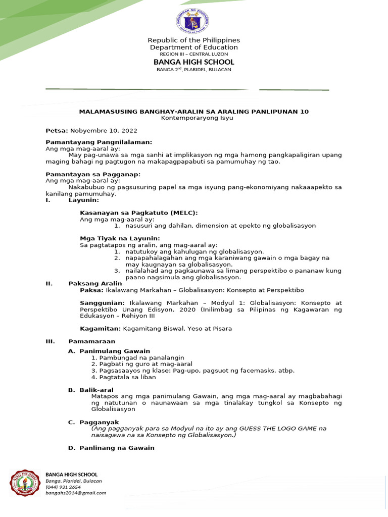 AP10-Q2-M1-ARALIN2-LP | PDF