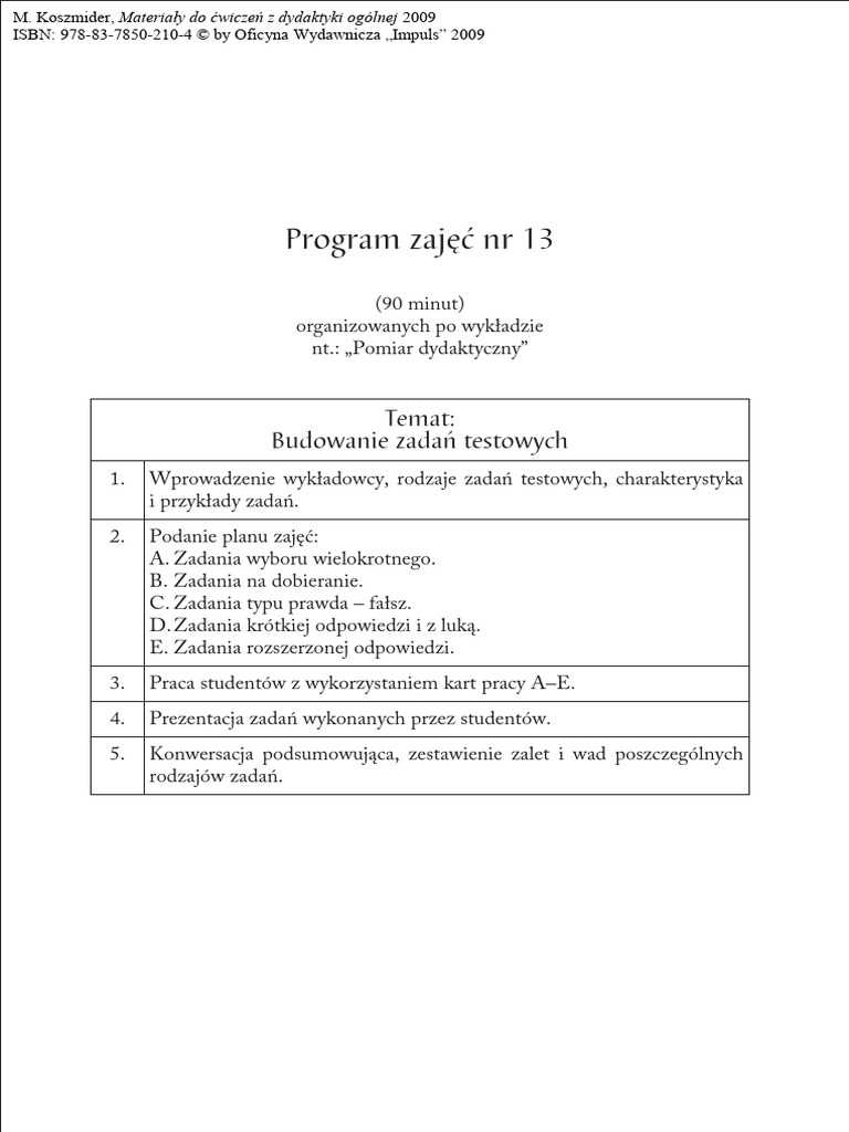 MK Sprawdzanie osiagniec | PDF