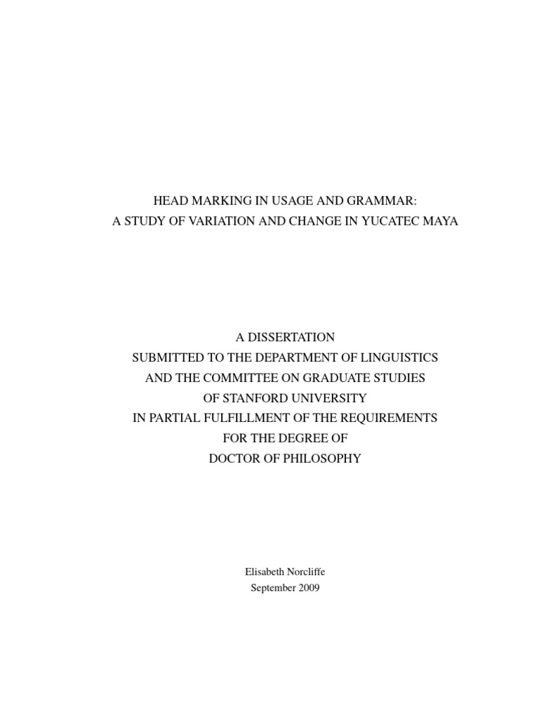 Norcliffe 2009 | PDF | Linguistic Typology | Morphology (Linguistics)