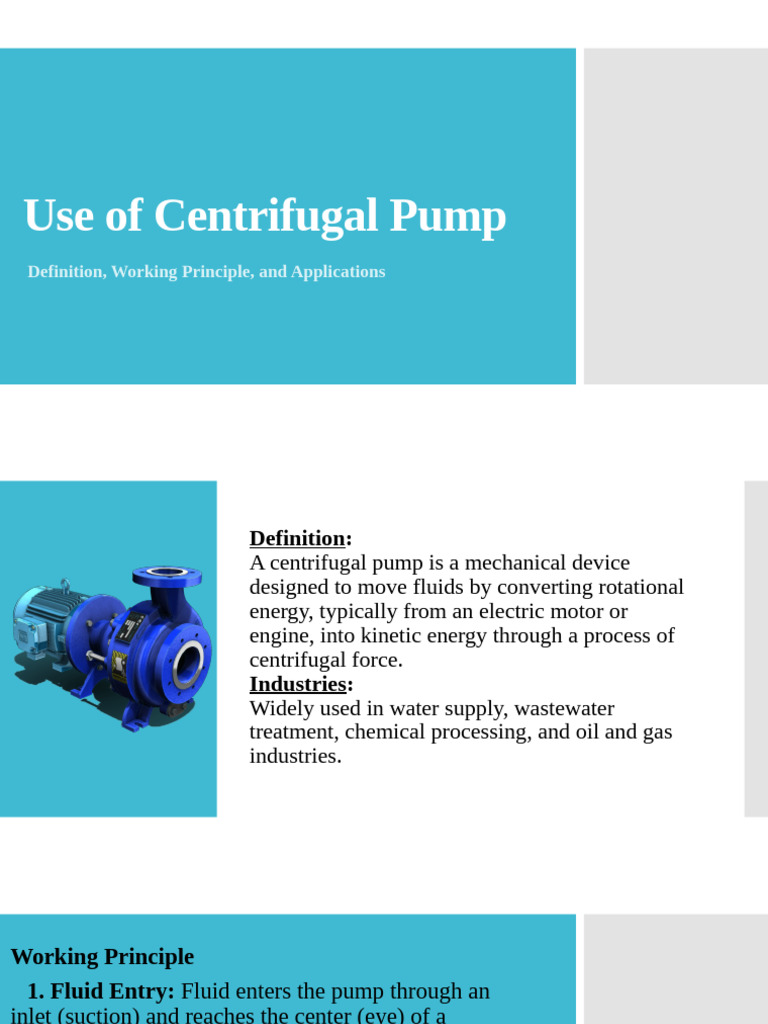 Centrifugal Pump | PDF