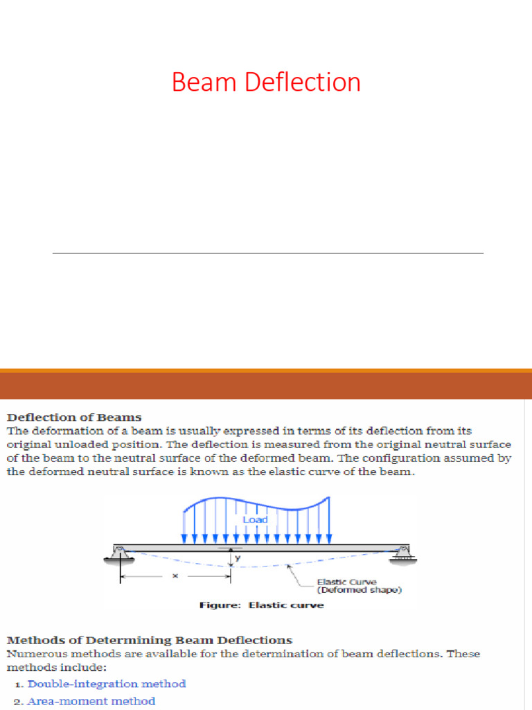 1.beam Deflection | PDF