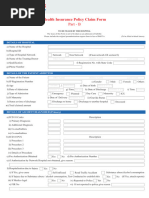 MSH Claim Form Dubai - GCC | PDF