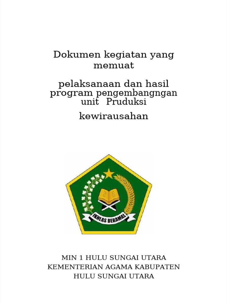 PDF Dokumen Laporan Memuat Pelaksanaan Dan Hasil Program Pengembangan ...