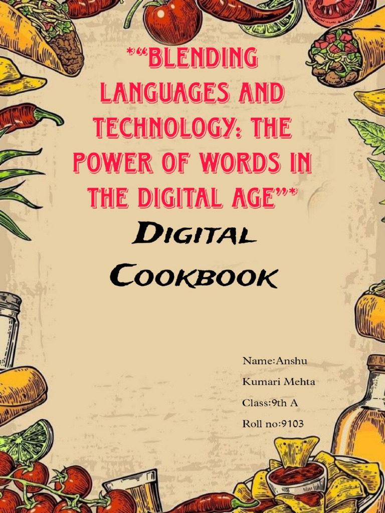 Digital Cookbook by ANSHU | PDF