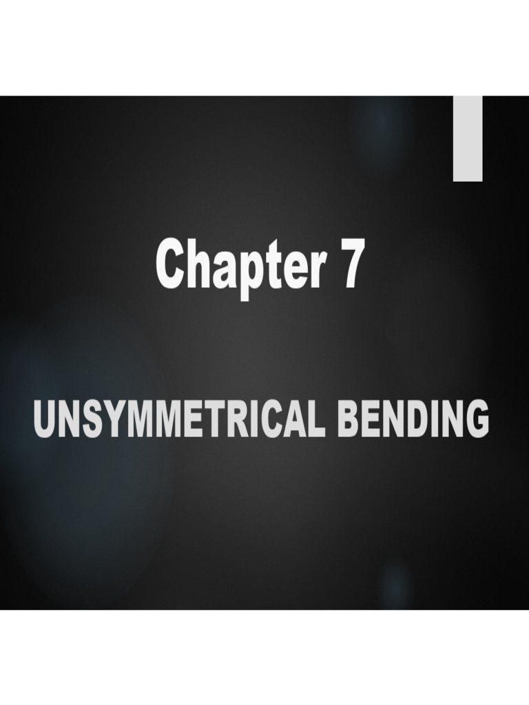 Unsymmetrical Bending in Beams Explained | PDF | Bending | Beam (Structure)