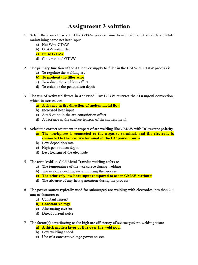Assignment 3 Solution | PDF | Welding | Construction