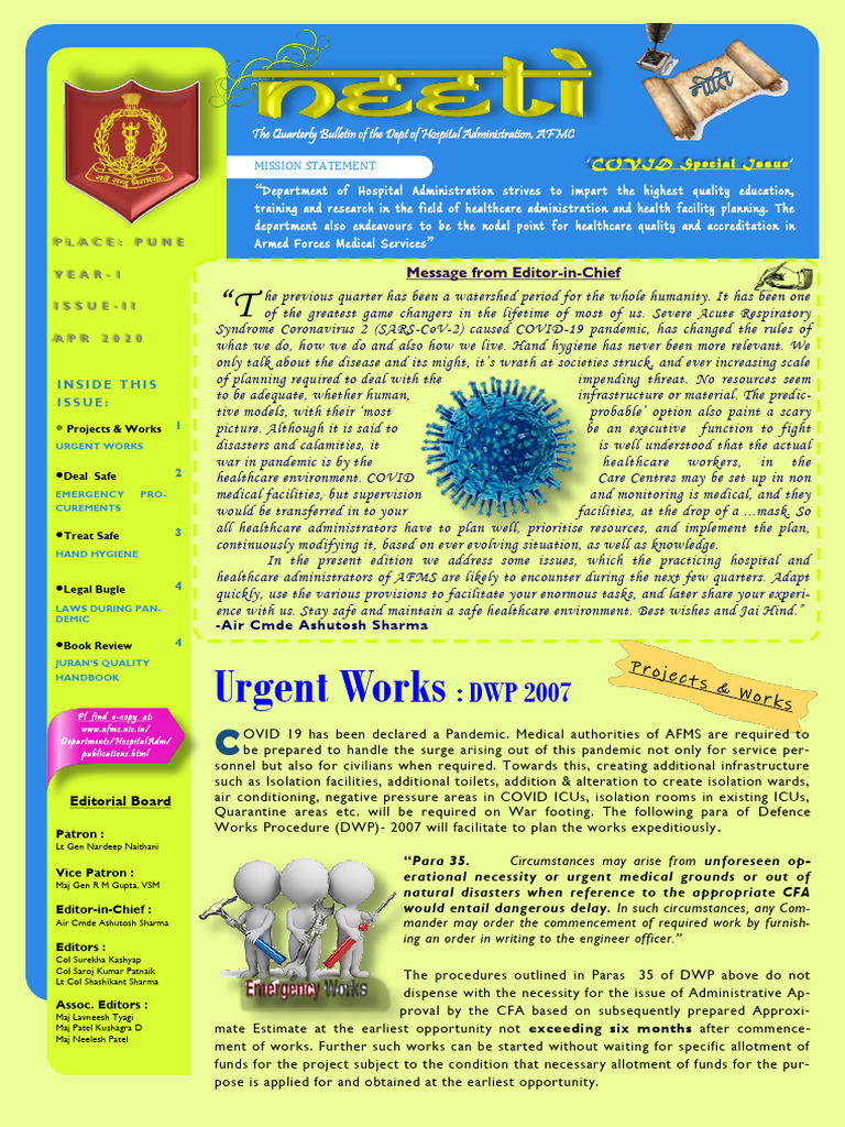 Neeti-Apr 2020 Edition | PDF | Hand Washing | Hygiene