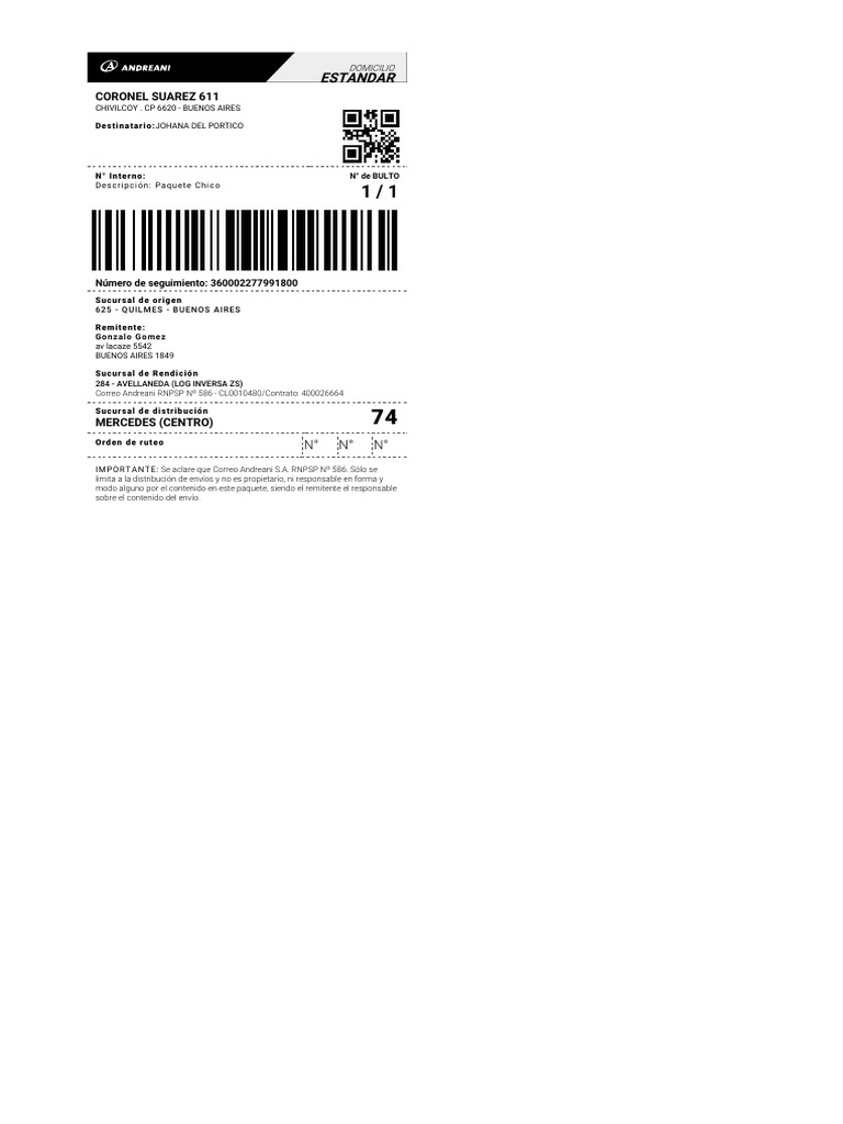 Estandar: Coronel Suarez 611 | PDF