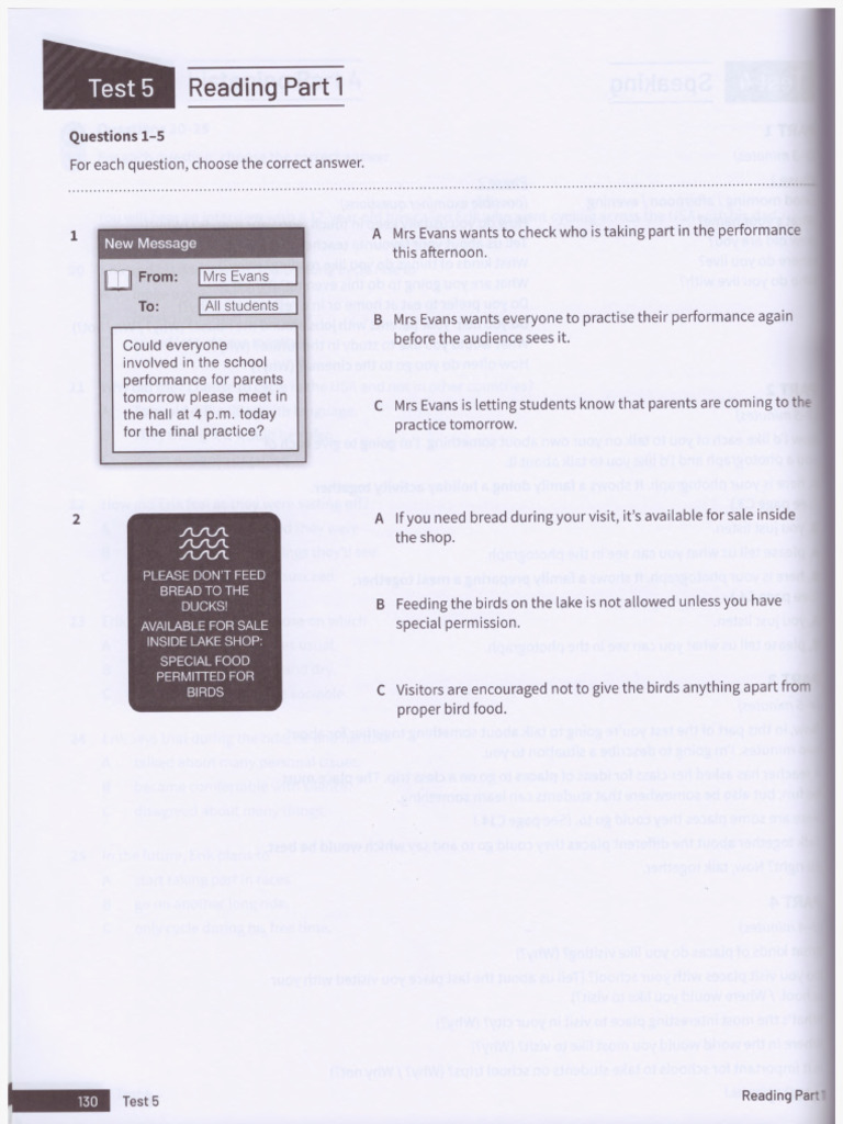 Pet For Schools Trainer 1 For The Revised Exam From 2020 Test Book | PDF