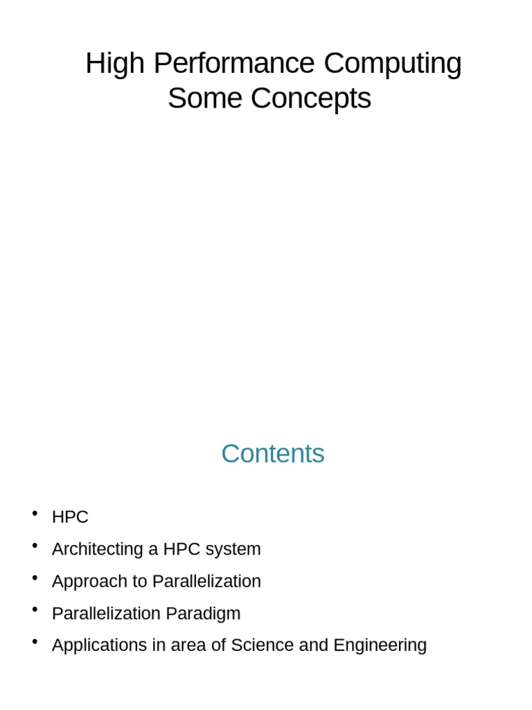 L1.3a HPC Concepts | PDF | Parallel Computing | Central Processing Unit