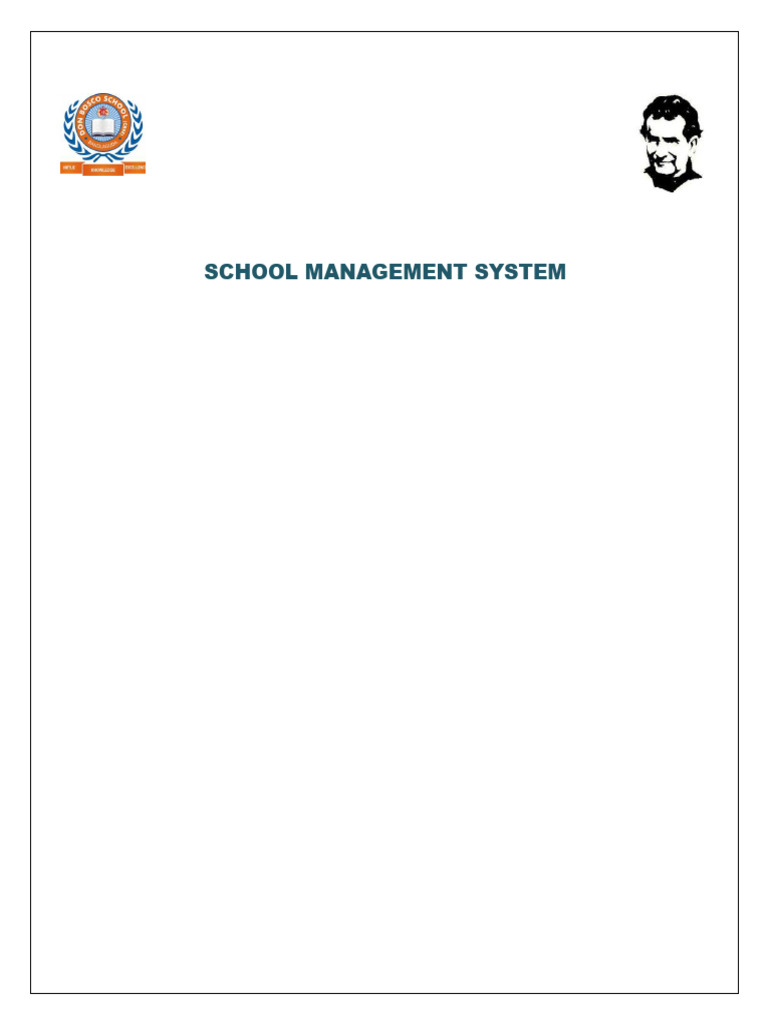 School Management System Pdf Databases Computing