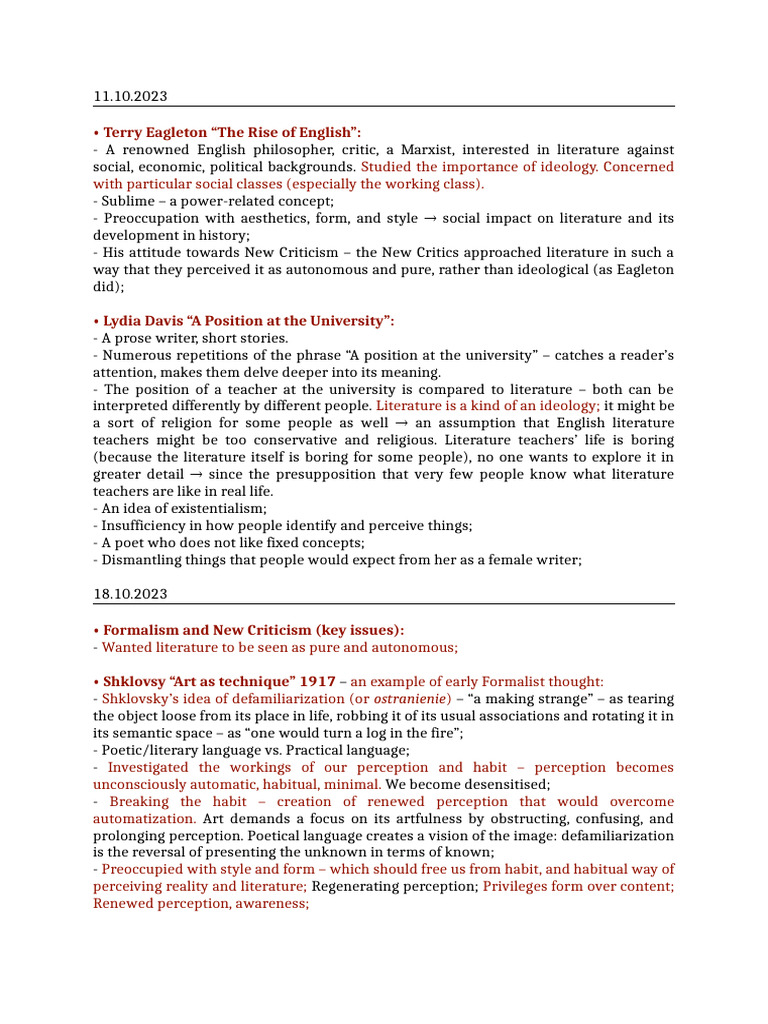Introduction To Literary Studies | PDF | Jacques Lacan | Medusa