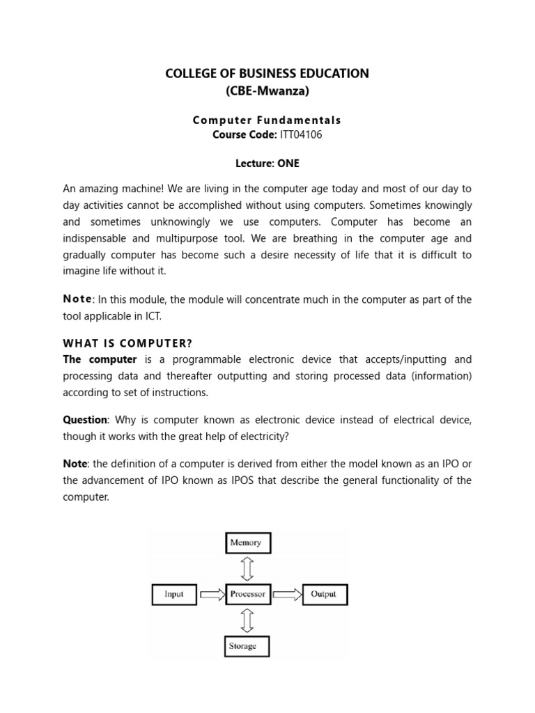 Lecture1 1 Pdf Computer Data Storage Input Output