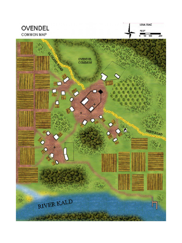 Hârn - Kaldor, Ovendel, Caravan Stop & Trade Center - Map Common | PDF