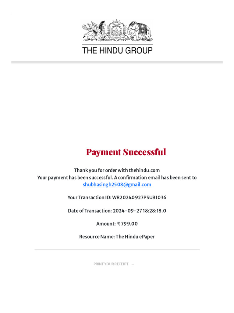 The Hindu Newspaper Details | PDF